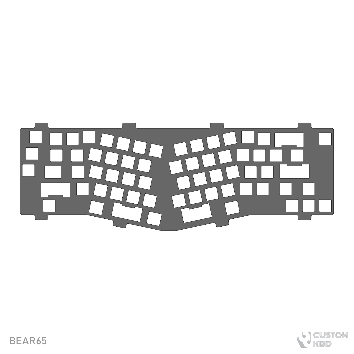 Bear 65 POM Plate – Custom KBD